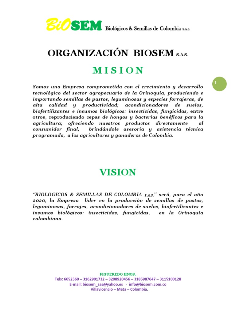 Organizacion Biosem | PDF | Siembra | Heno