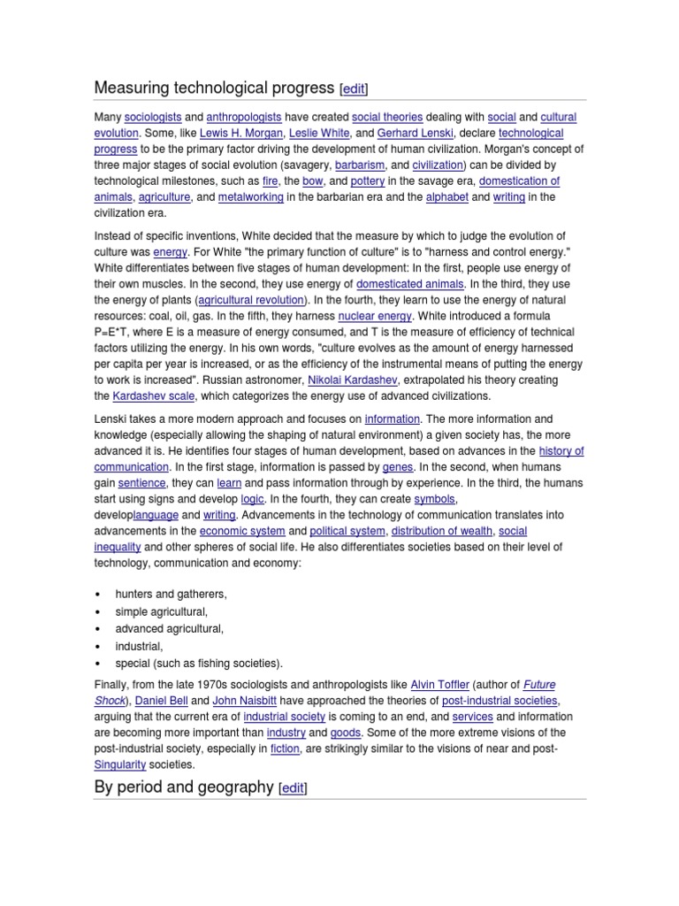 Measuring Technological Progress | PDF | Sociocultural Evolution ... Measuring Technological Progress | PDF | Sociocultural Evolution ...