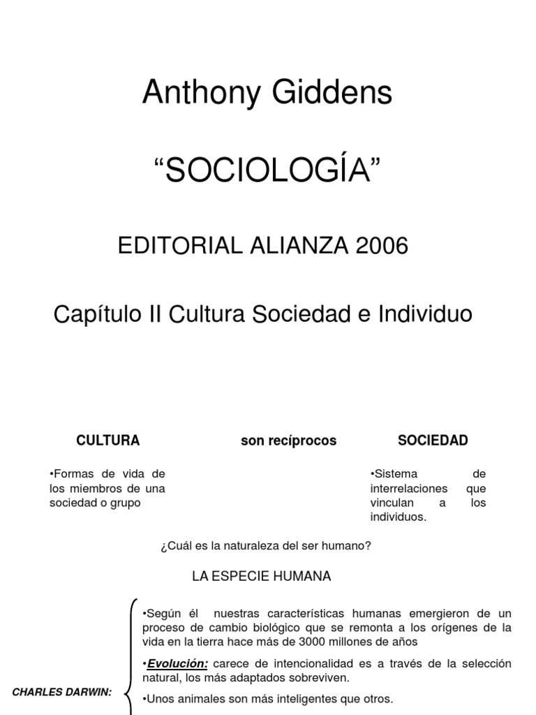 Anthony Giddens Sociologia | PDF