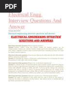 Electrical Interview Questions Answers | PDF | Transformer ...