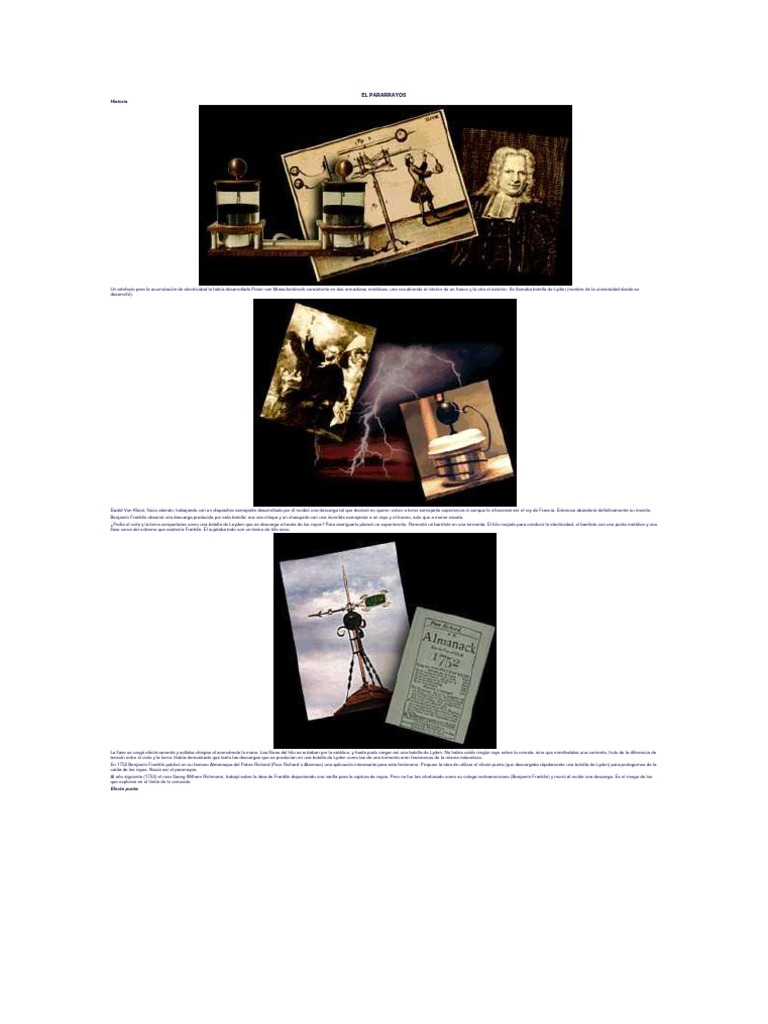 El Pararrayos | PDF | Benjamin Franklin | Relámpago