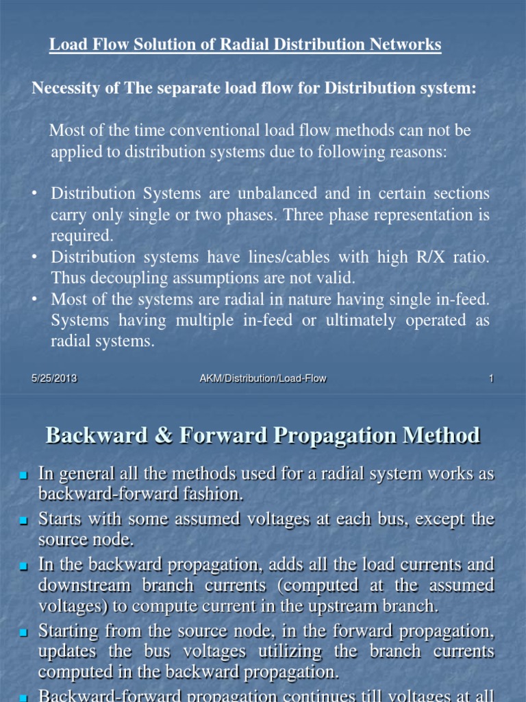 Distribution System Load Flows | PDF | Electromagnetism | Electrical ...