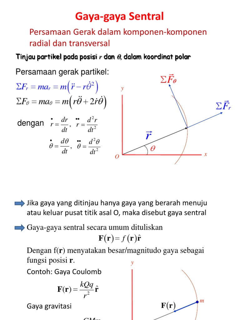 Gaya Sentral dan Momentum Partikel | PDF | Sains & Matematika