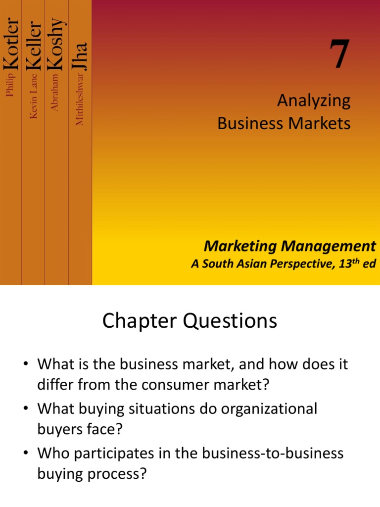 Analyzing Business Markets | PDF | Supply Chain | Marketing