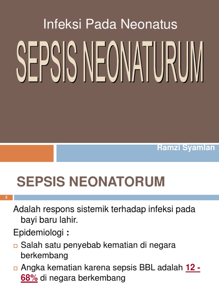 Sepsis Neonatorum | PDF