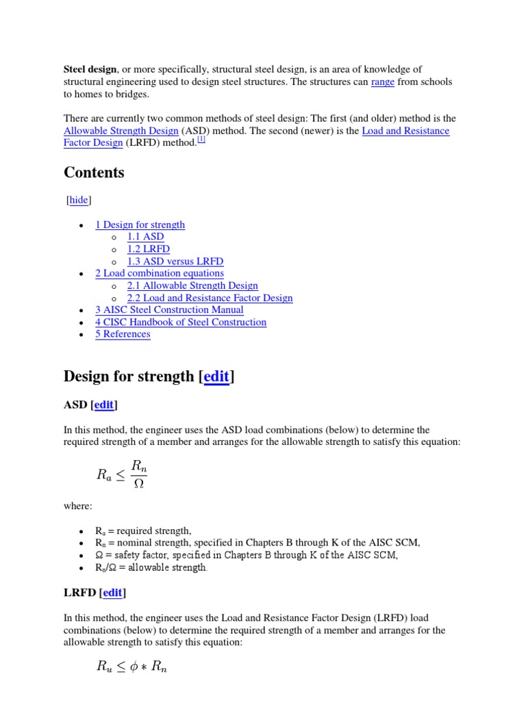 Steel Design | PDF | Structural Load | Engineering