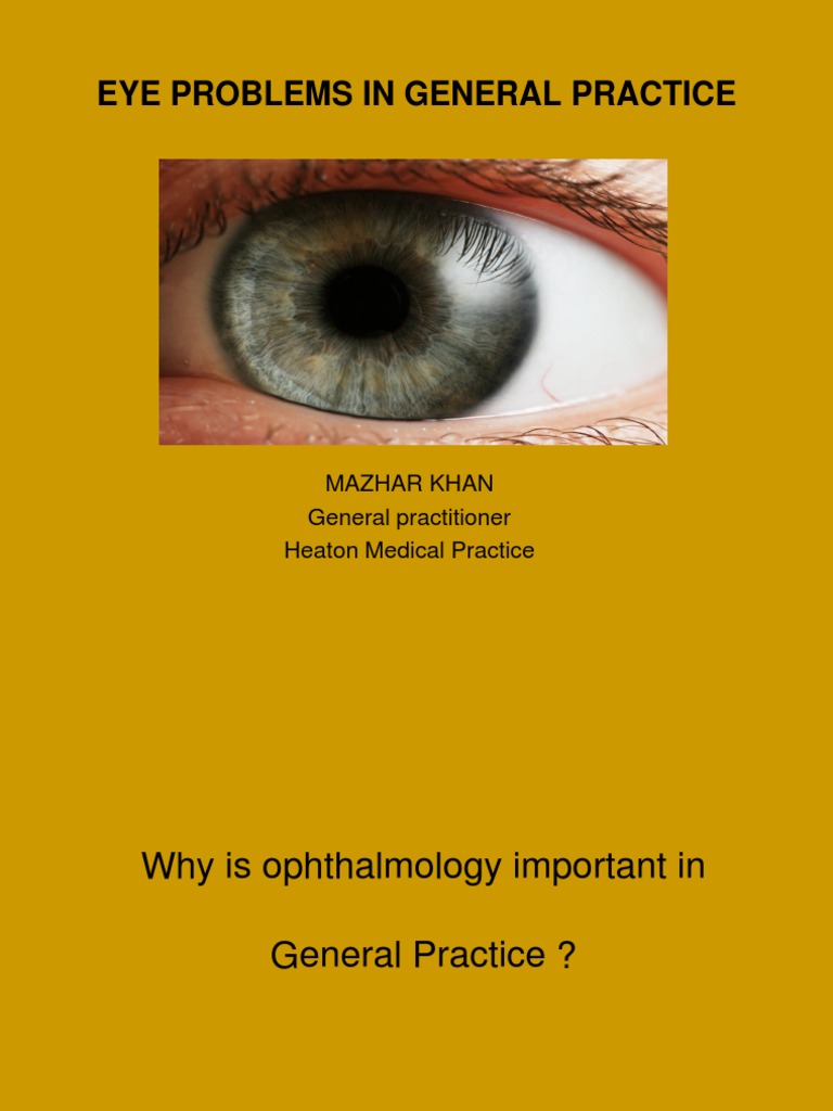 Eye Problems in GP - With Pictures | PDF | Human Eye | Ophthalmology