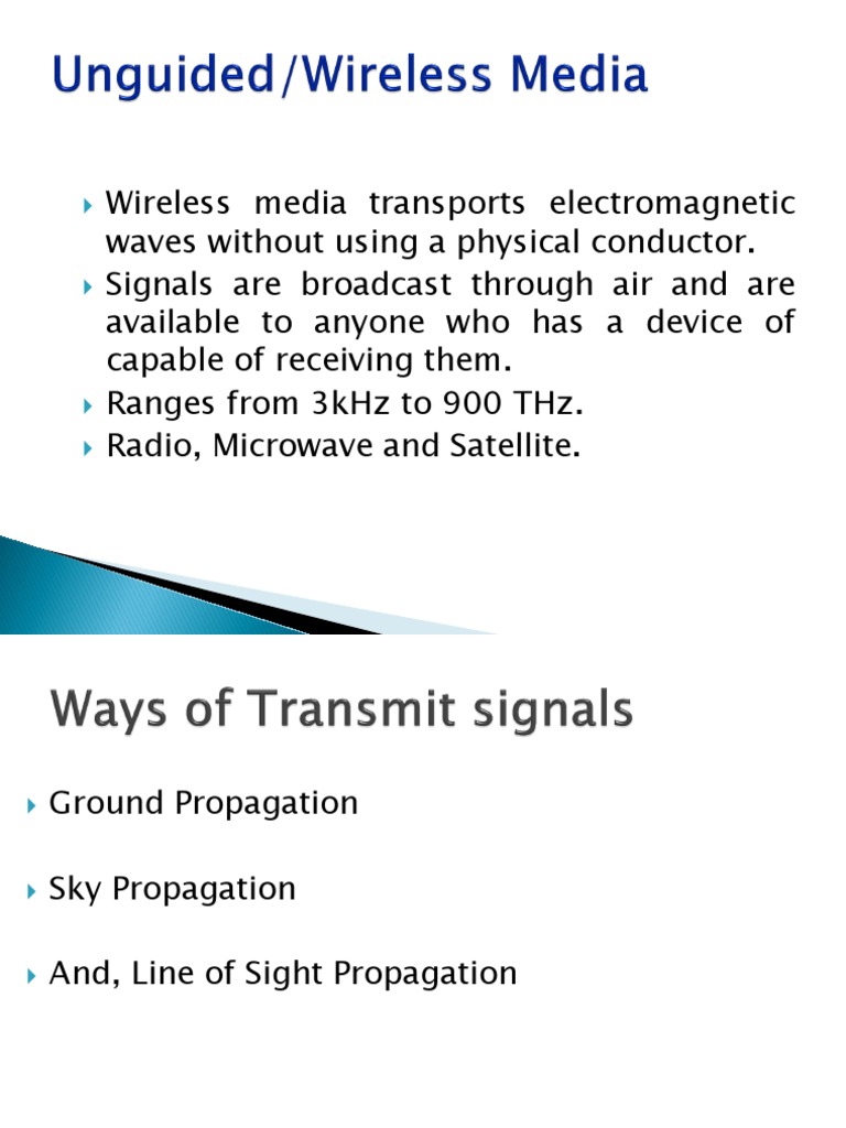 Unguided Media | PDF | Radio Propagation | Radio