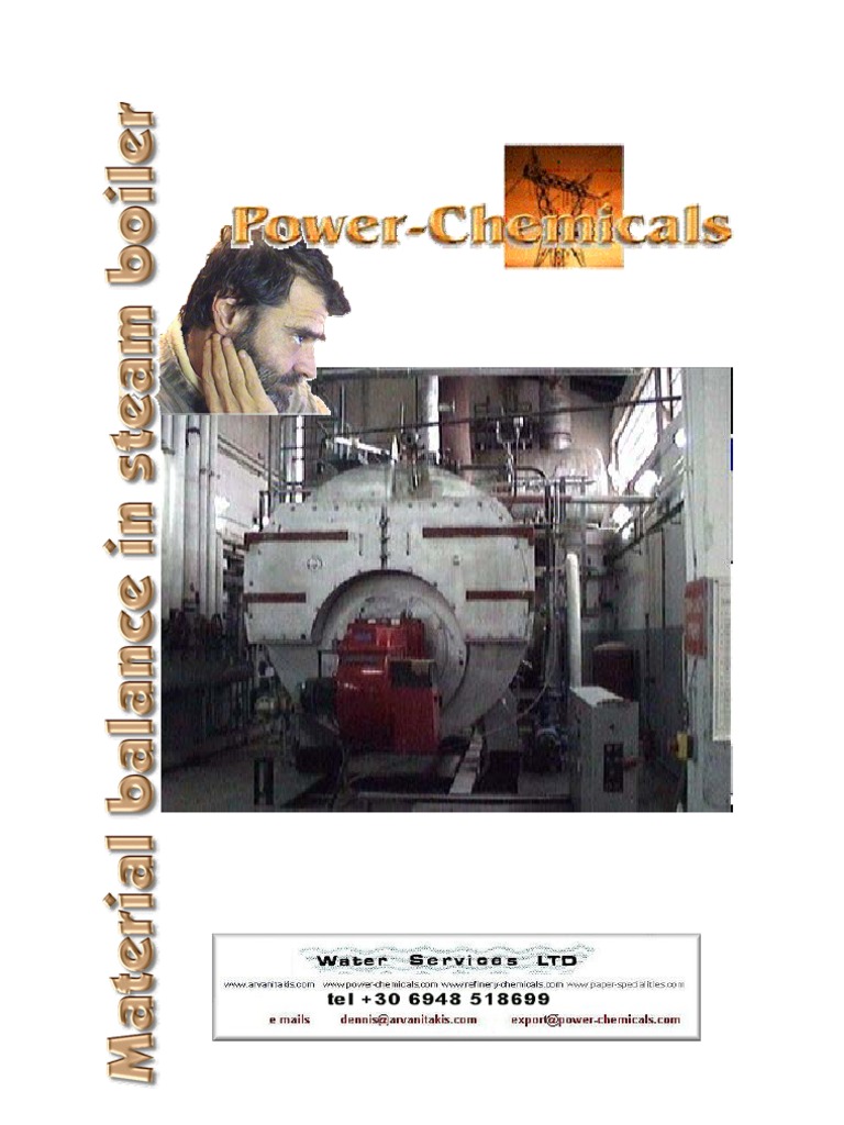 Material Balance in Steam Boiler | Download Free PDF | Boiler | Water
