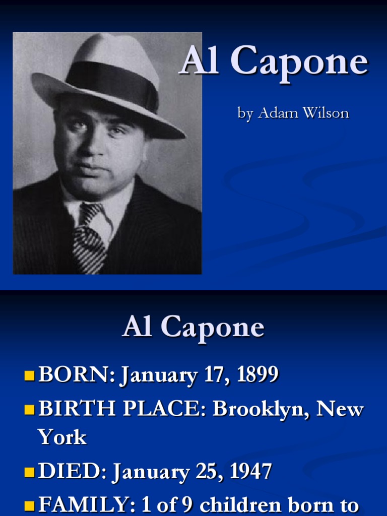 Al Capone Powerpoint | PDF | Al Capone | Organized Crime