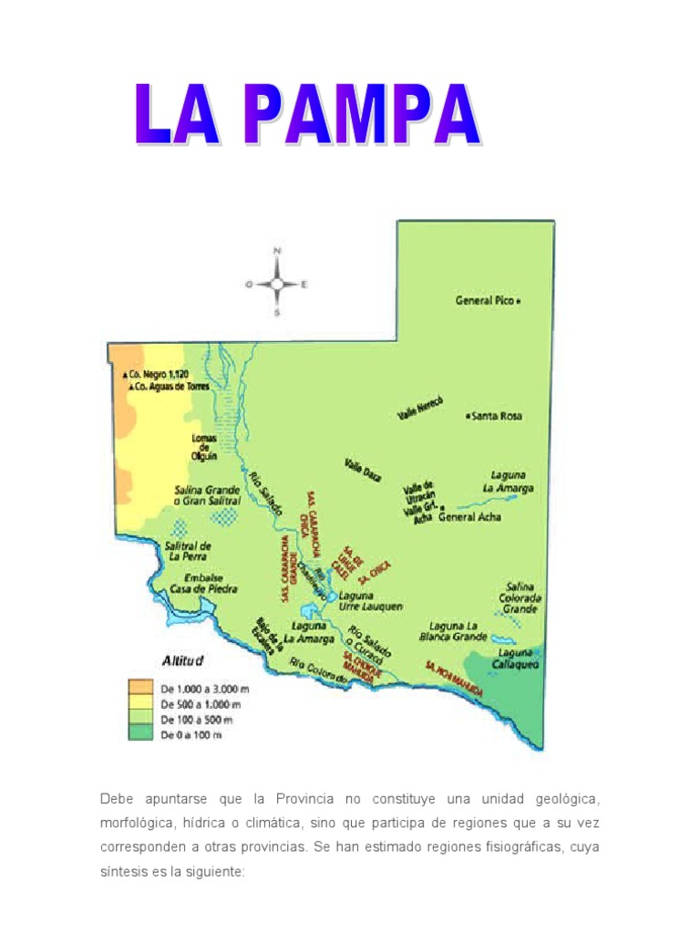 Relieve de la Provincia de La Pampa | PDF | Ciencia y matemáticas