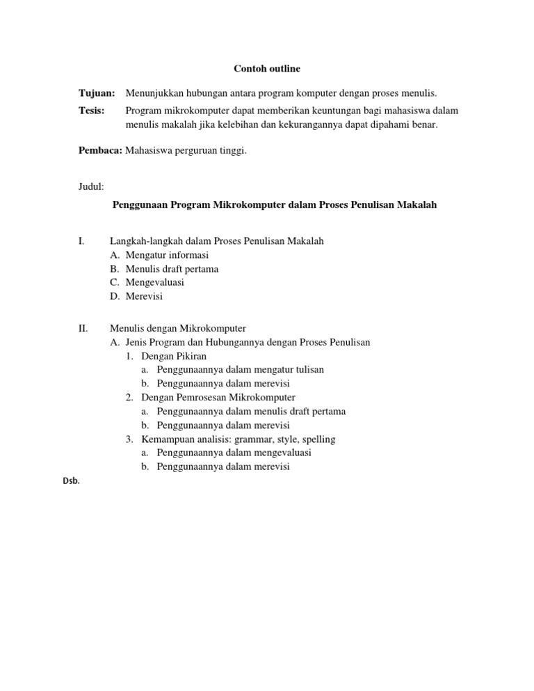 Contoh Outline | PDF