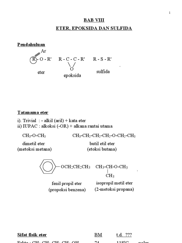 Eter, Epoksida JADI | PDF | Teknologi & Rekayasa