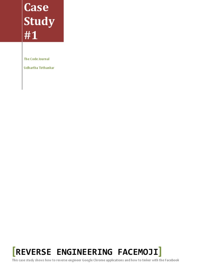 Case Study: Reverse Engineering Facemoji | PDF | Google Chrome | Web ...