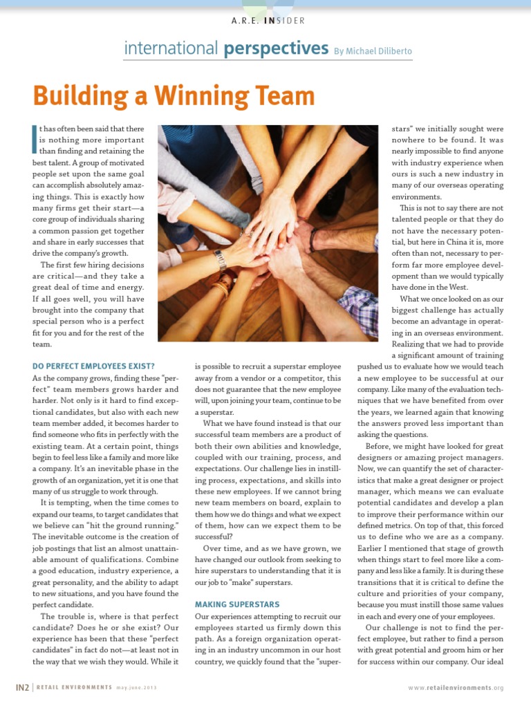 Building A Winning Team | PDF | Recruitment | Employment