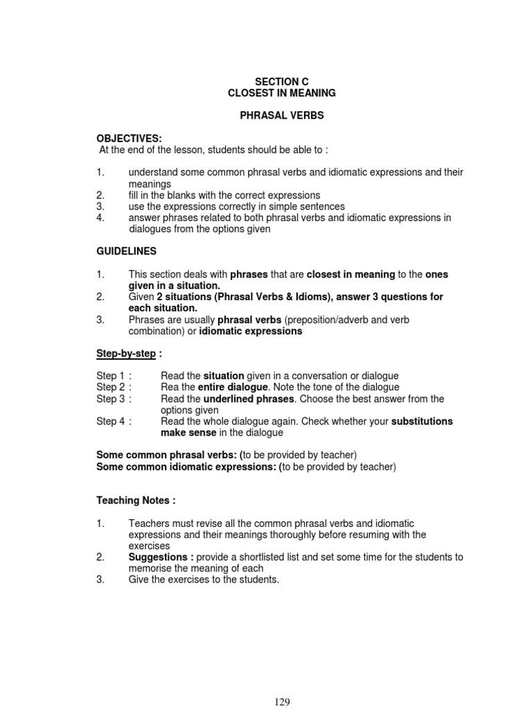 PMR Modul English Closest | Download Free PDF | Idiom | Phrase