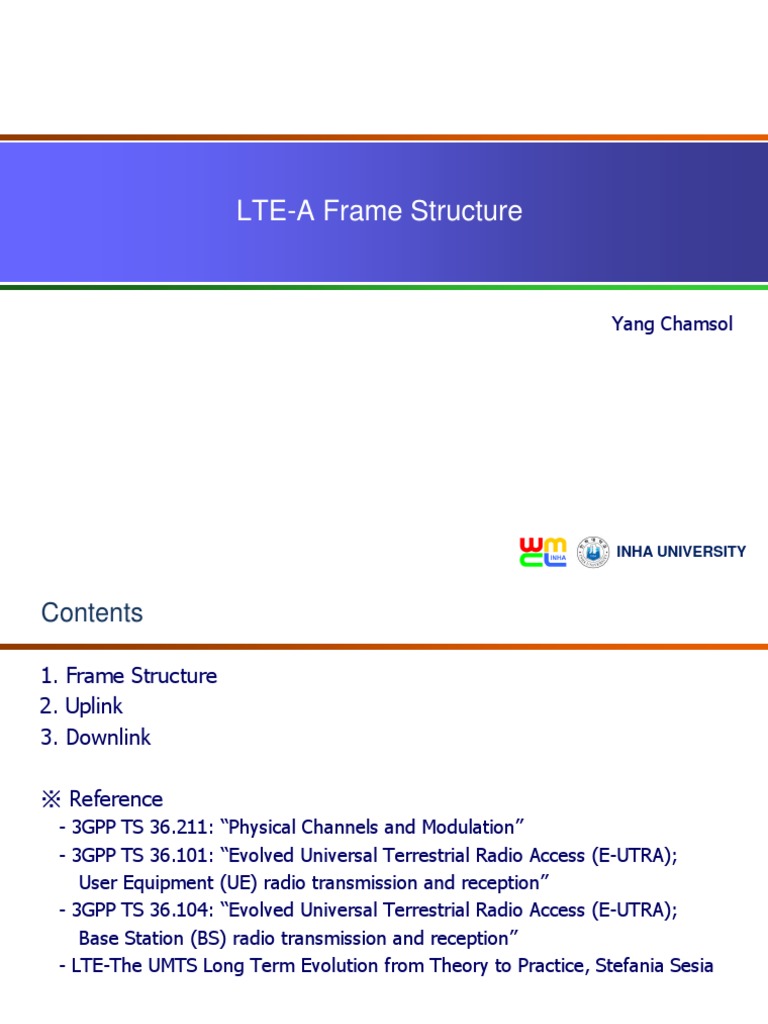 LTE-A Frame Structure | PDF | Radio Technology | Software Defined Radio