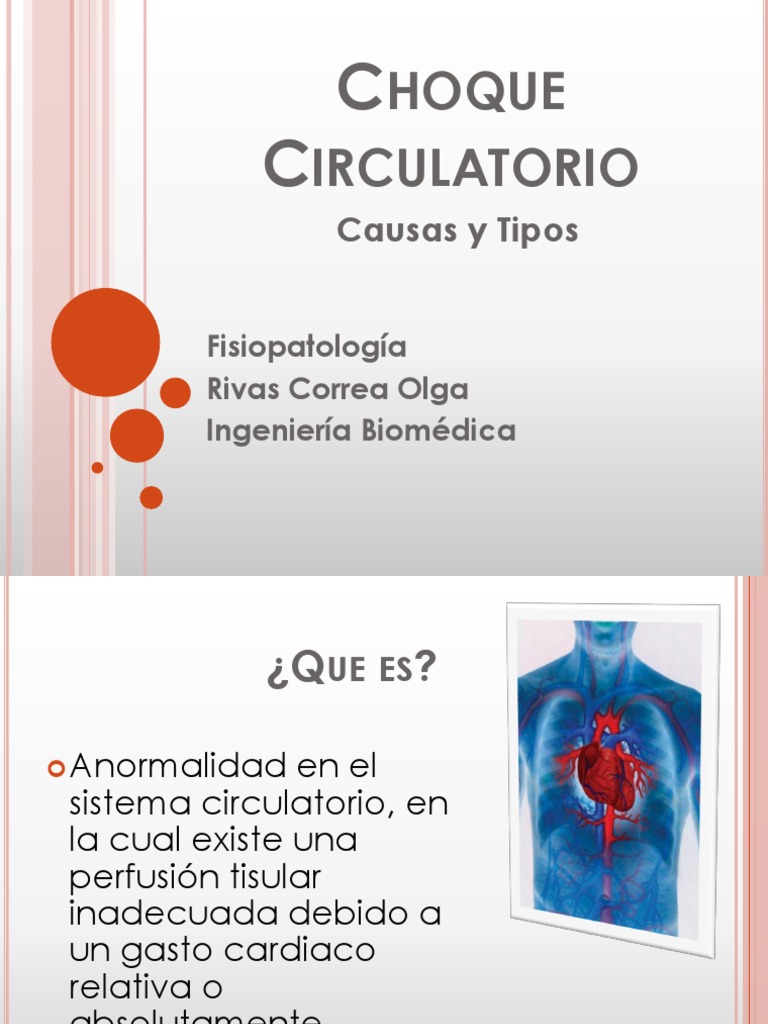Choque Circulatorio | Choque (circulatorio) | Corazón