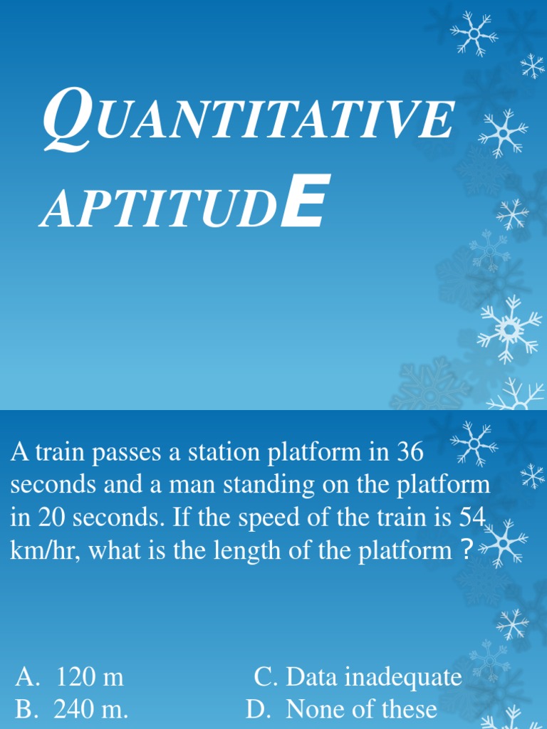 Quantitative Aptitude Practice Problems Pdf Speed Metre
