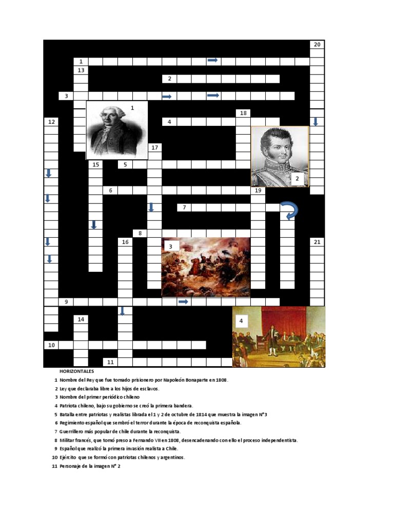 Crucigrama Independencia | PDF | Historia