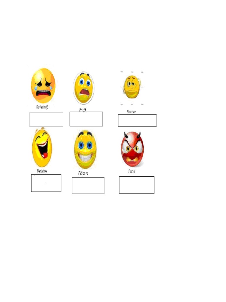 Exercitiu de Identificare A Emotiilor | PDF