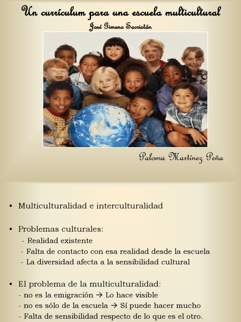 Un Curriculum para Una Escuela Multicultural | PDF | Multiculturalismo ...