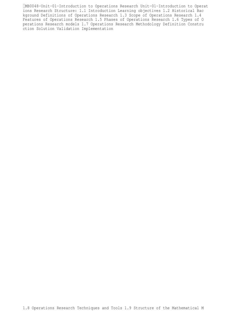 MB0048 Operations Research | PDF | Linear Programming | Mathematical Optimization