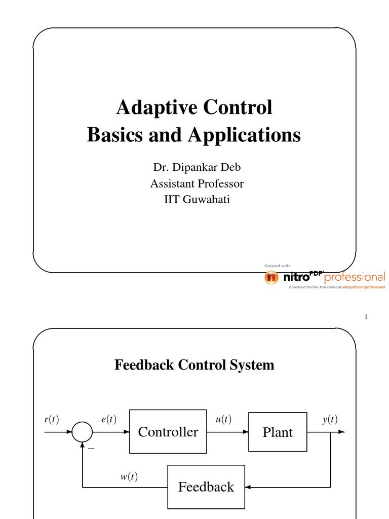 Basics Adaptive Control DDEB | PDF