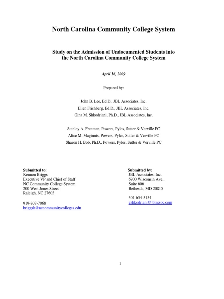 North Carolina Community College System | PDF | Tuition Payments ...