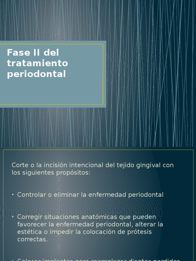 Fase II TX Periodontal | PDF | Diente humano | Especialidades Medicas