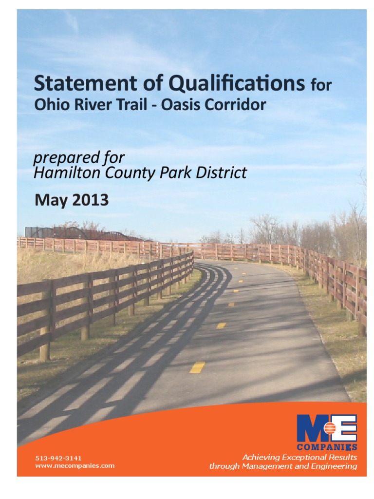 Ohio River Trail Proposal | PDF | Quality Assurance | Trail
