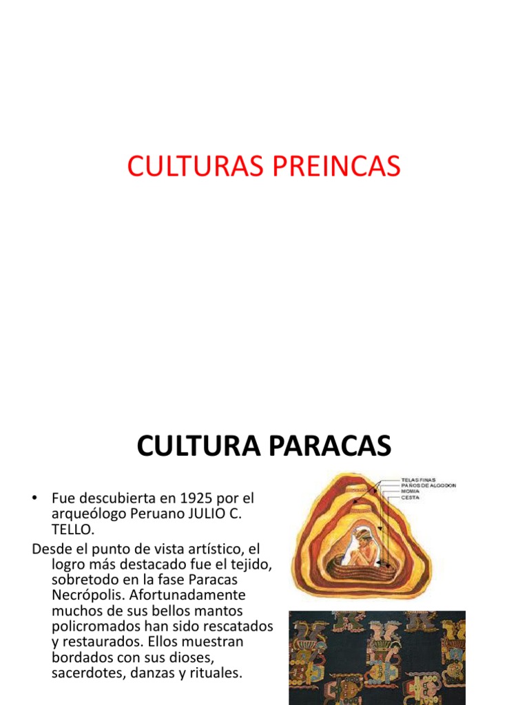 Culturas Pre Incas | PDF | Andes | Arqueologia De Las Americas