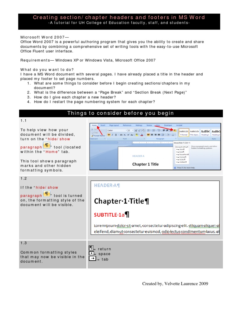 Word Chapters | Microsoft Word | Microsoft Office