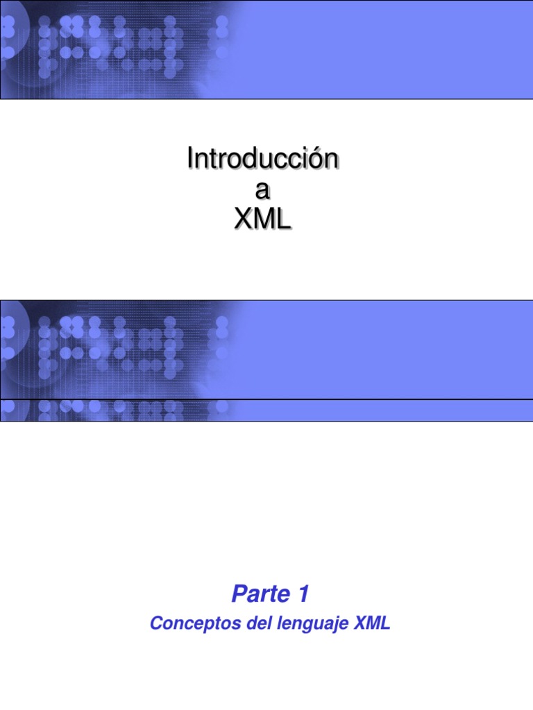 Introducción A XML | PDF | Xml | Comillas