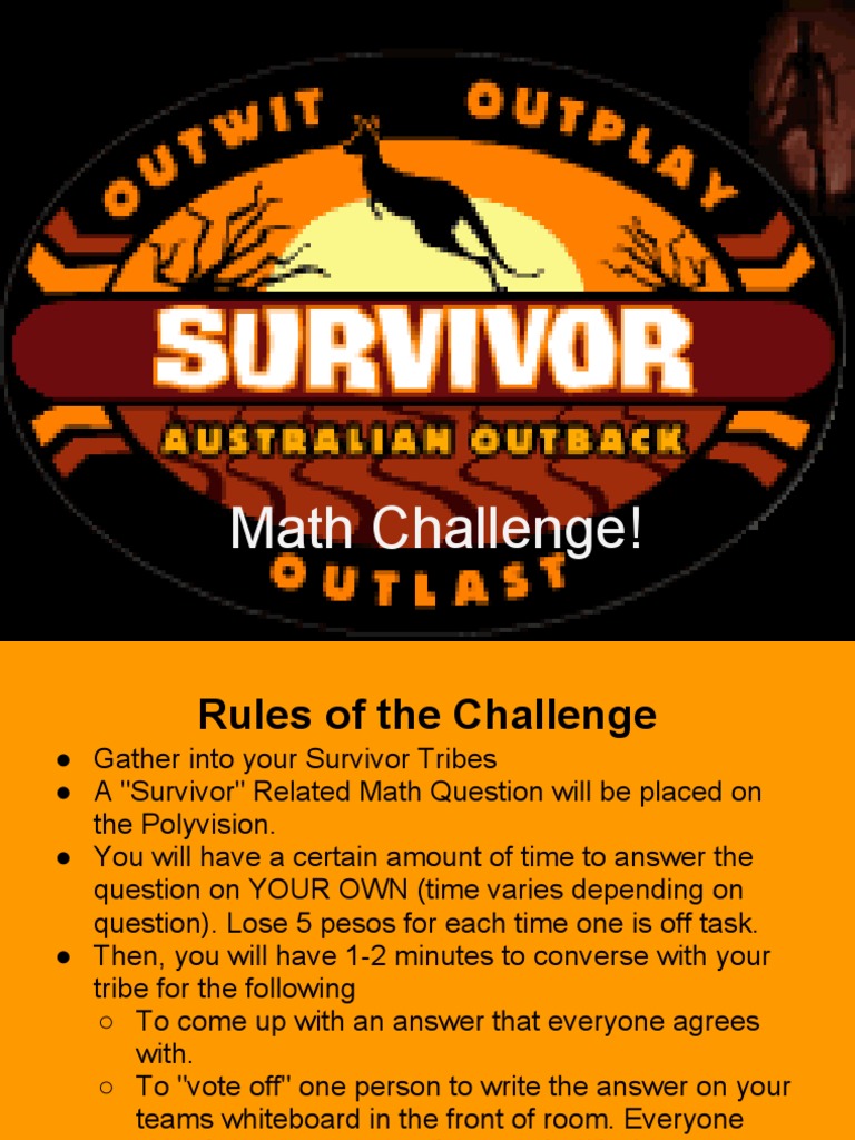 Survivor Review | PDF | Leisure | Teaching Mathematics