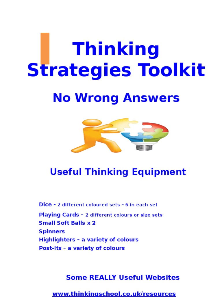 Thinking Strategies Toolkit: No Wrong Answers | PDF | Truth