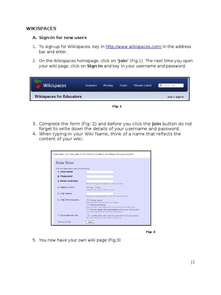 Wikispaces User Guide: Sign Up & Edit | PDF | Hyperlink | Wiki
