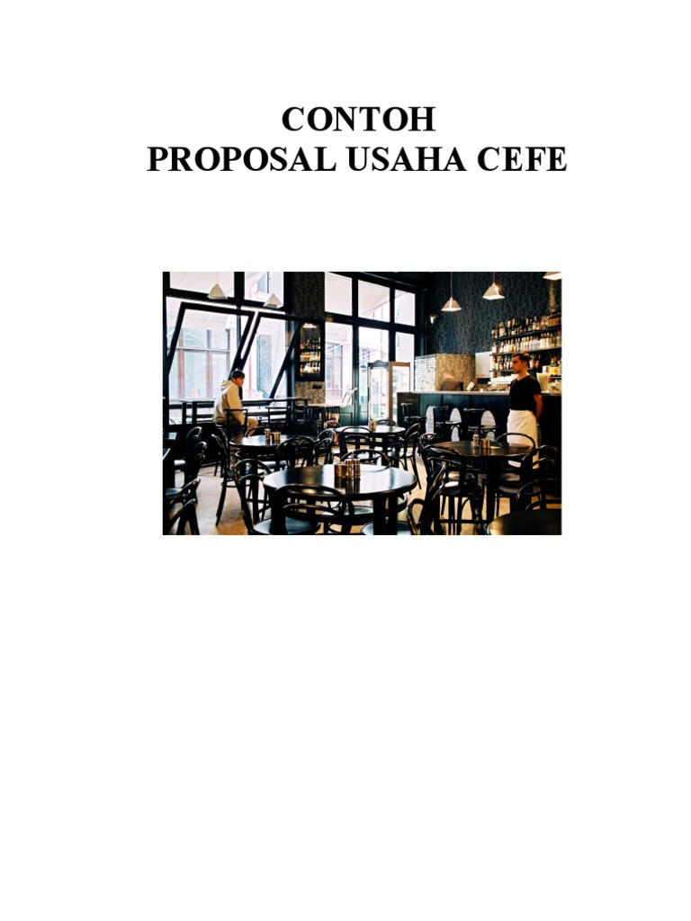 Contoh Proposal Usaha Cafe | PDF