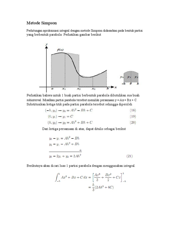 Metode Simpson | PDF