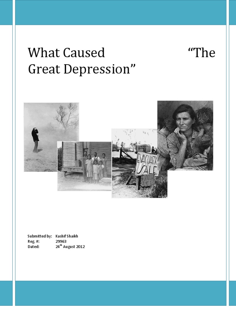 What Caused "The Great Depression" | Download Free PDF | Great ...