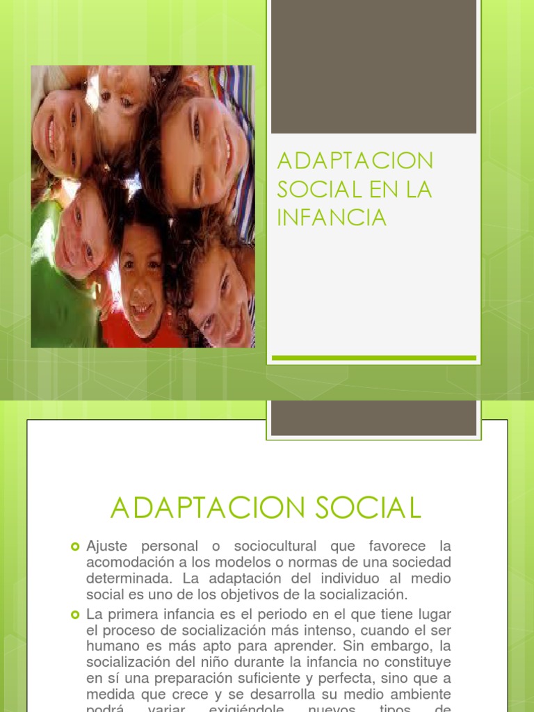 Adaptación Social en la Infancia | PDF