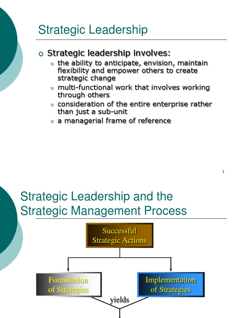 Strategic Leadership 40 | PDF | Strategic Leadership | Strategic Management