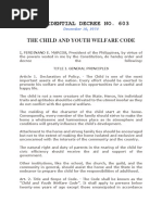 Presidential Decree No 603 PPT 1 | PDF | Child Labour | Employment