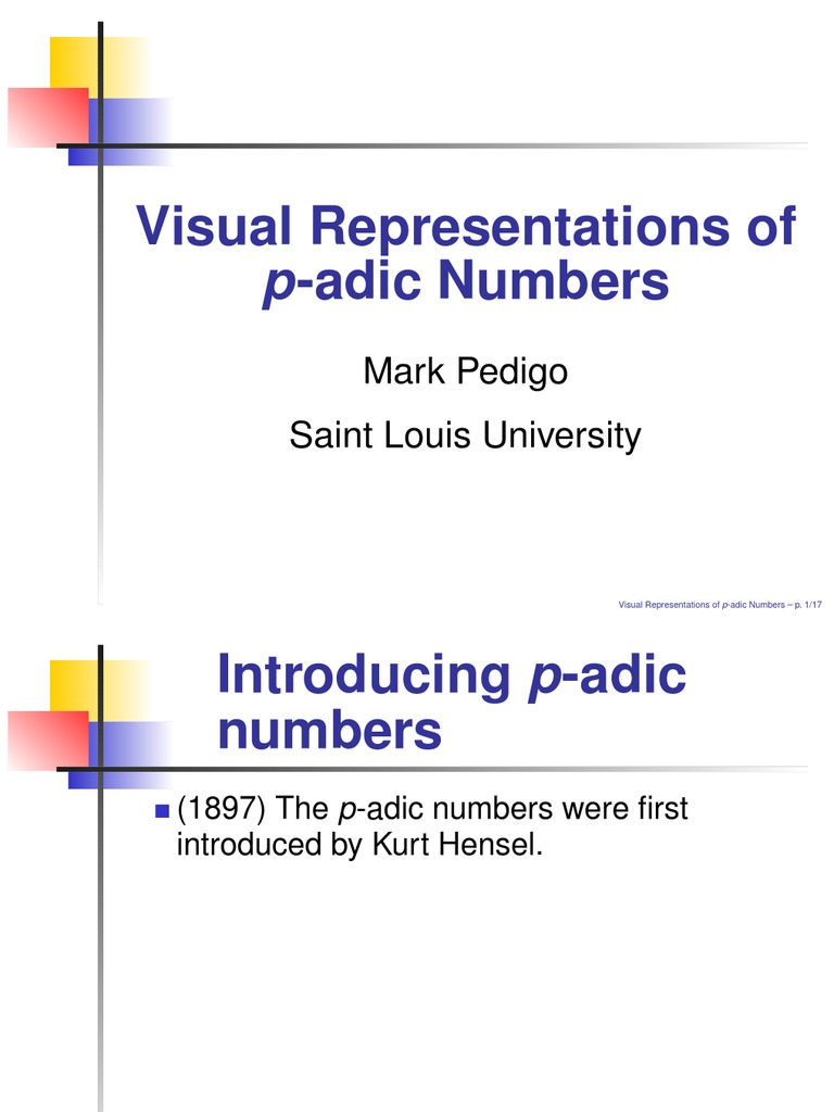 Slide Ve So Padic | PDF | Rational Number | Geometry