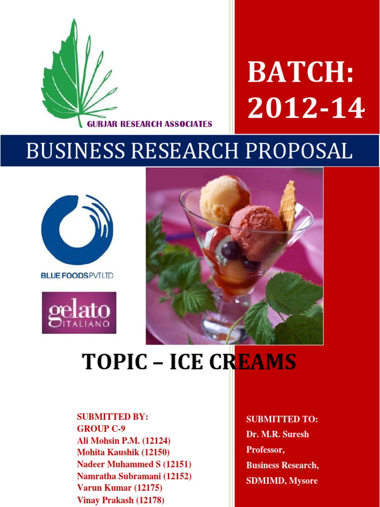 Gelato Italiano | PDF | Ice Cream | Sampling (Statistics)