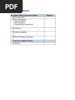 Basic Supplier Evaluation Form | PDF