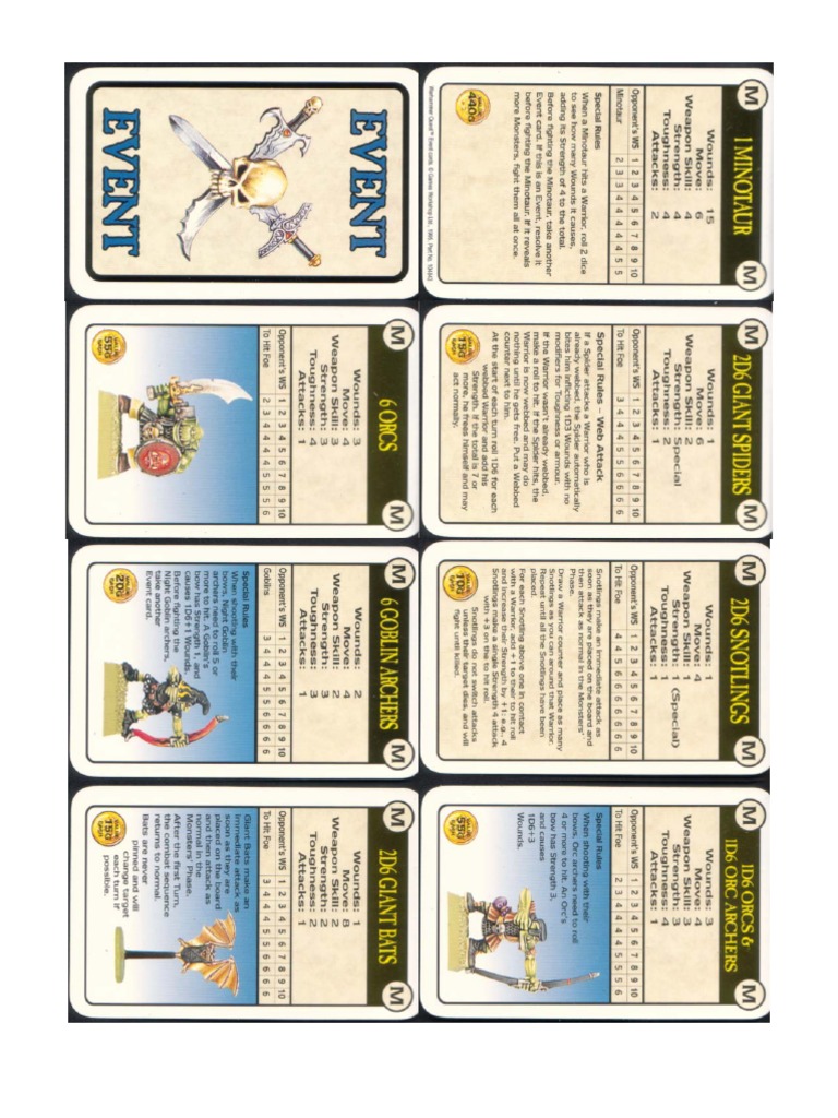 Warhammer Quest [Cards