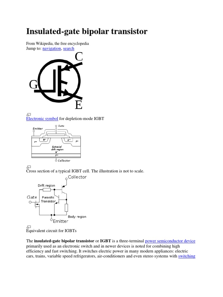 IGBT | PDF | Mosfet | Electrical Engineering