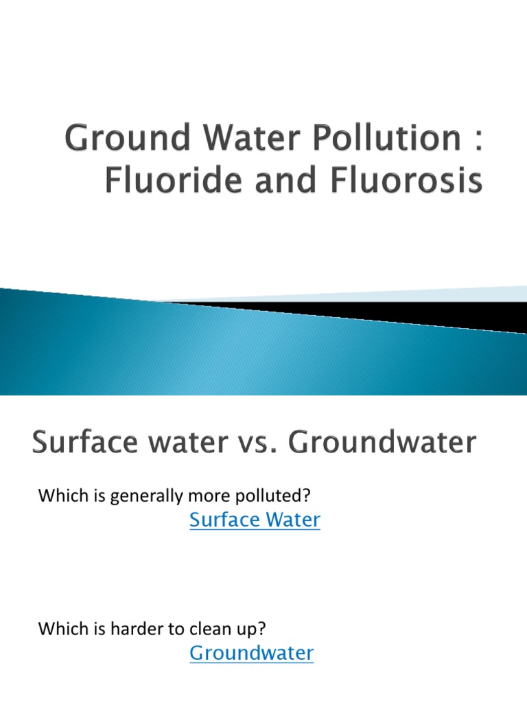 Ground Water Pollution | PDF | Water Pollution | Groundwater