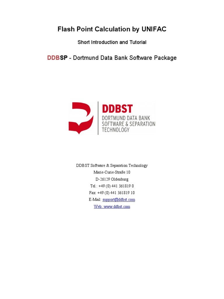 Flash Point Calculation by UNIFAC | PDF | Portable Document Format ...